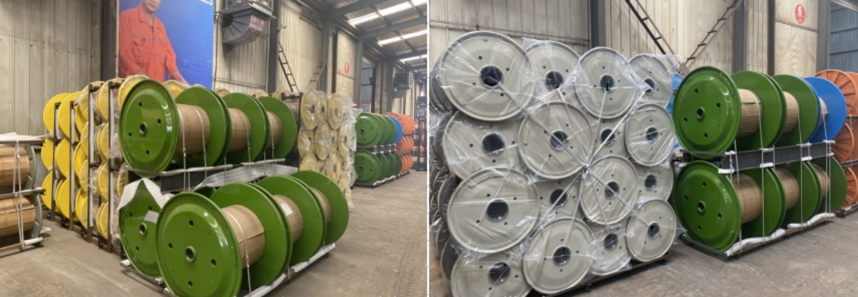 High Speed Double Steel Reel Wire and Cable Bobbin for Cable Stranding ...