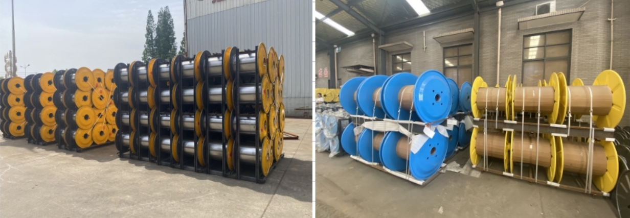 High Speed Double Steel Reel Wire and Cable Bobbin for Cable Stranding ...